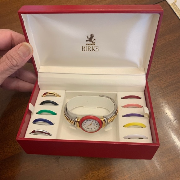 Birks | Accessories | Vintage Birks Ladies Wrist Watch Cuff Style ...